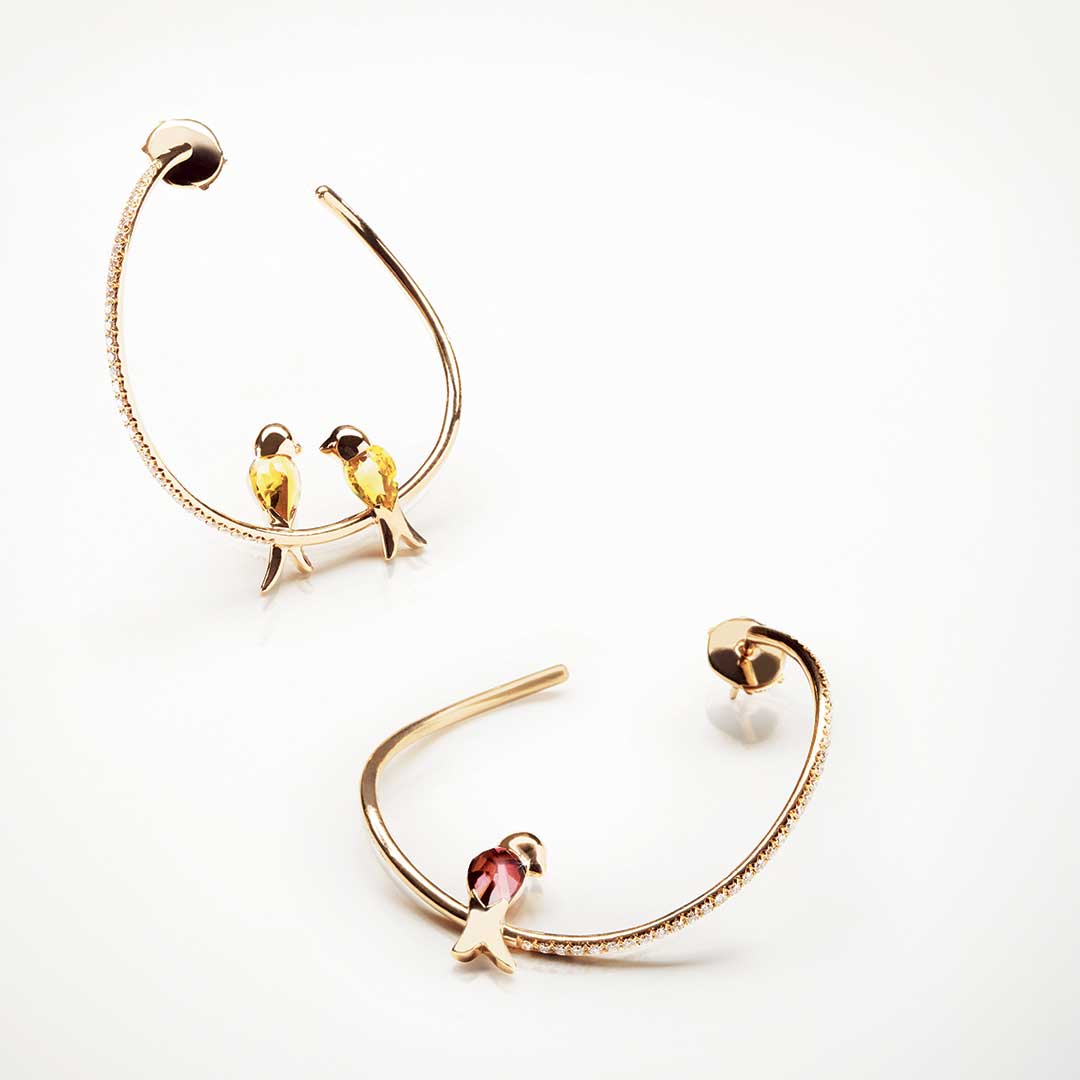SUMMER INSEPARABLES HOOP EARRINGS - Bäumer Vendôme
